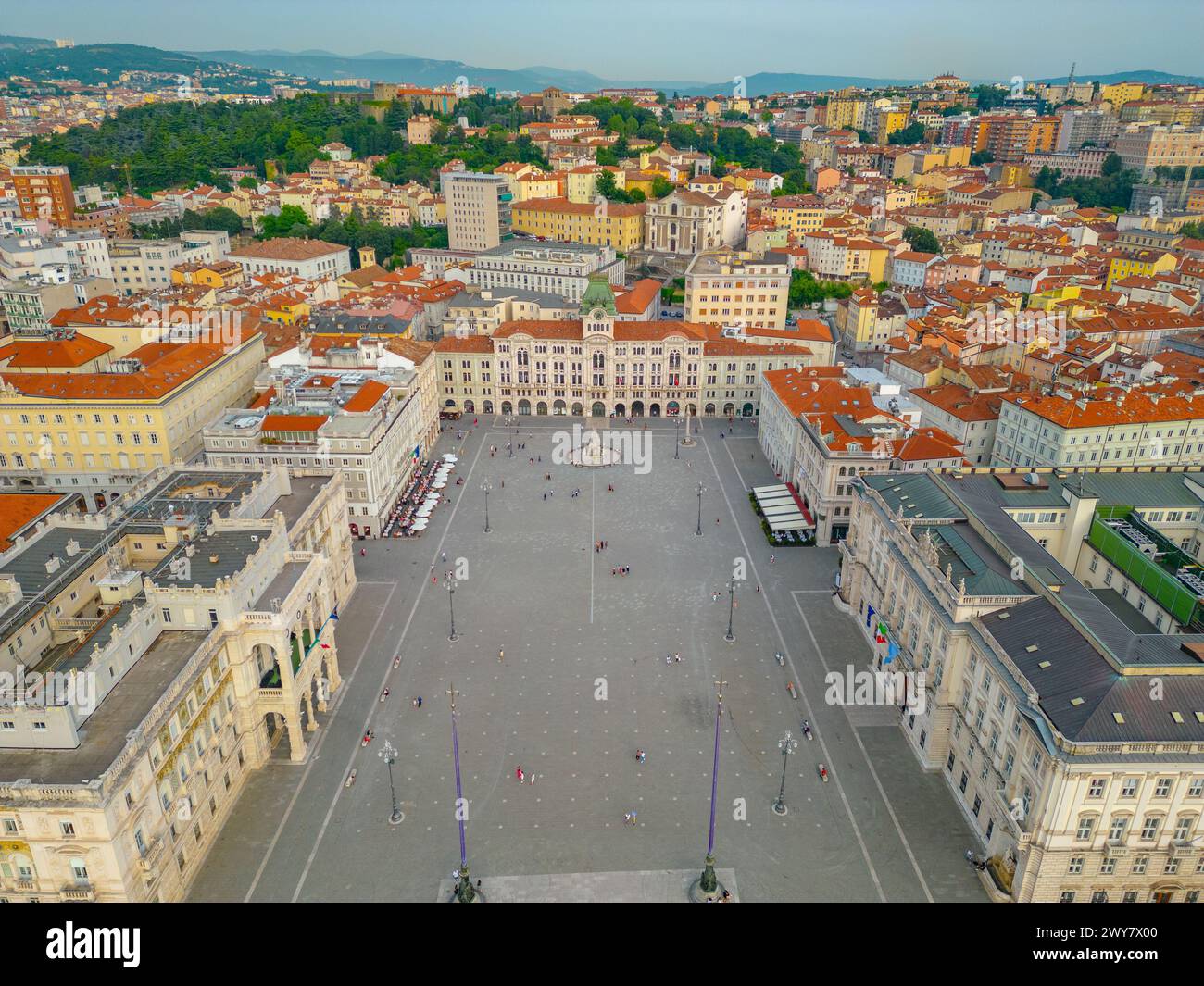 Trieste unità square aerial view hi-res stock photography and images ...