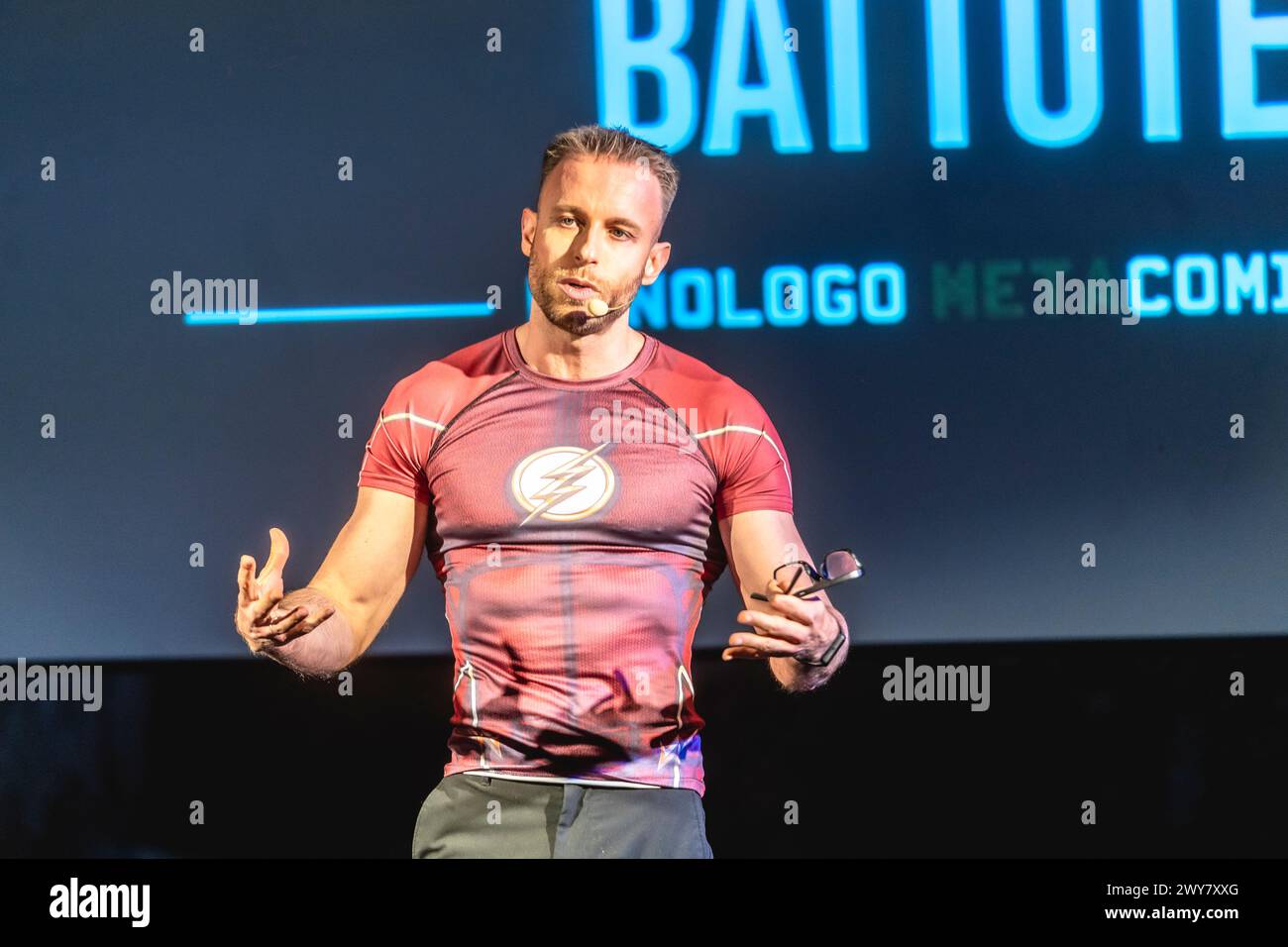 Genoa, . 04th Apr, 2024. Immanuel Casto brings his first meta-comic ...