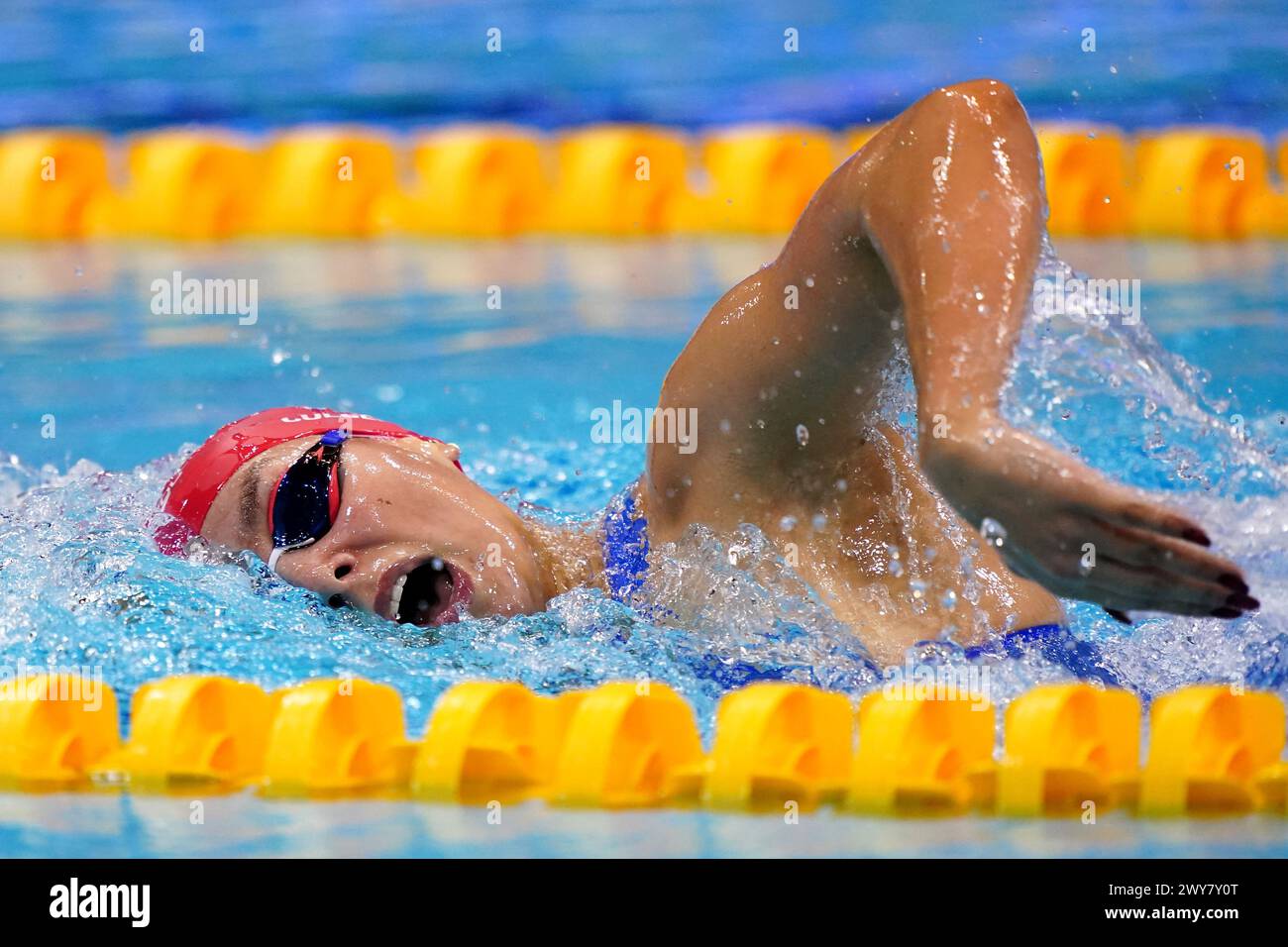 Freya Colbert in action during the Women's 400m IM Paris Final on day ...