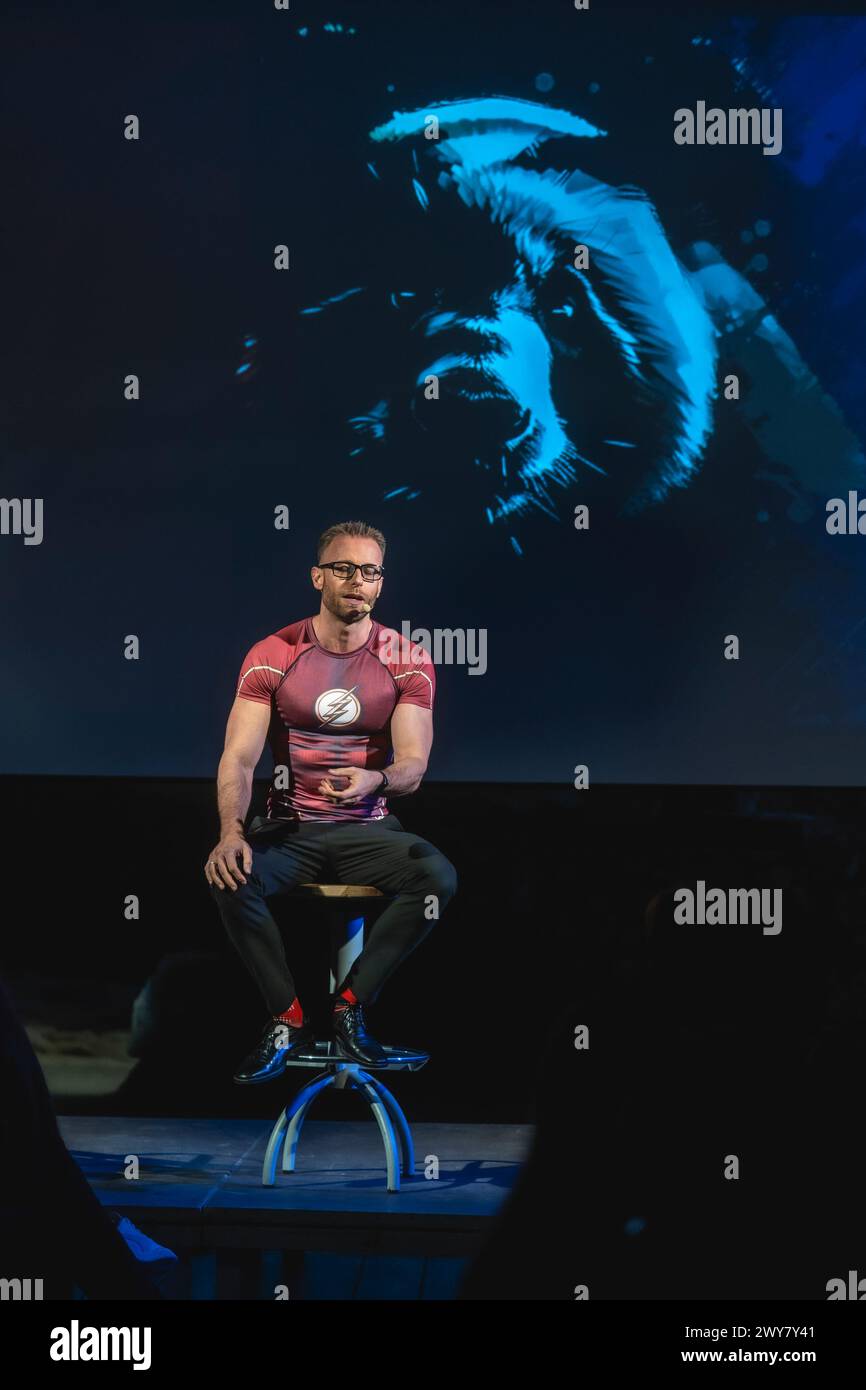 Genoa, . 04th Apr, 2024. Immanuel Casto brings his first meta-comic ...