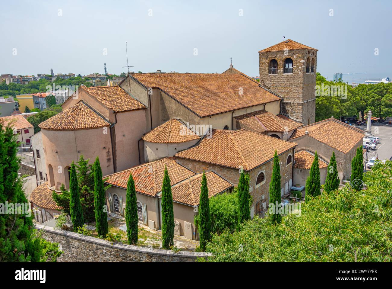 Cathedral of San Giusto Martire in Italian town Trieste Stock Photo - Alamy