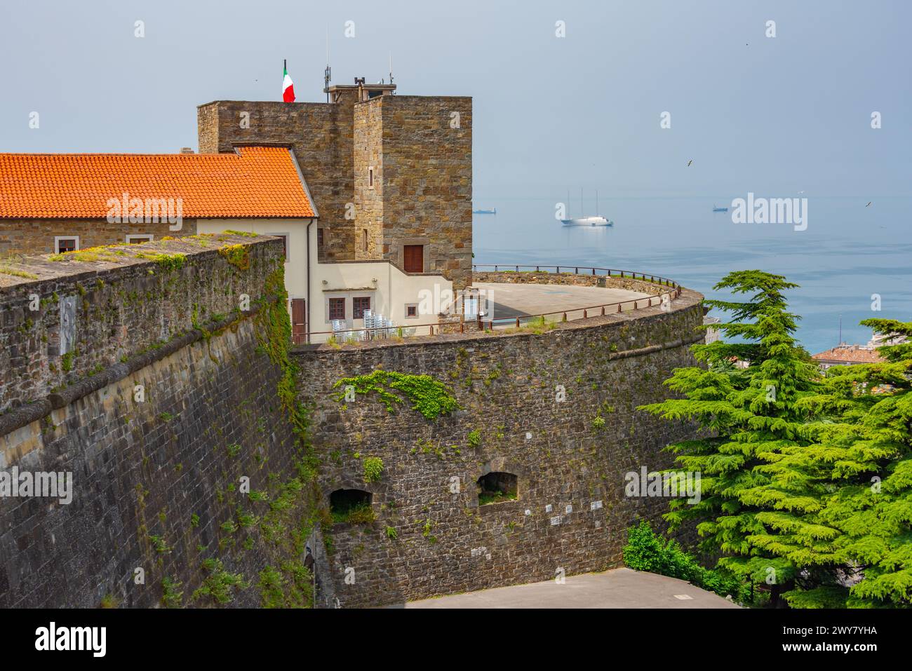 Castello di San Giusto castle in Italian town Trieste Stock Photo - Alamy