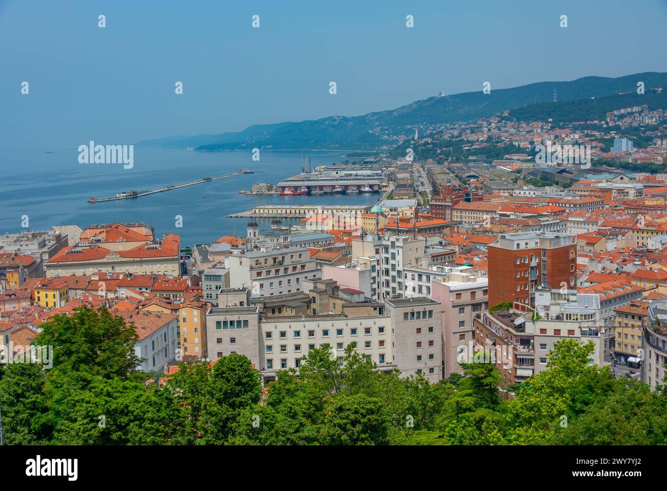 Trieste port aerial view trieste hi-res stock photography and images ...