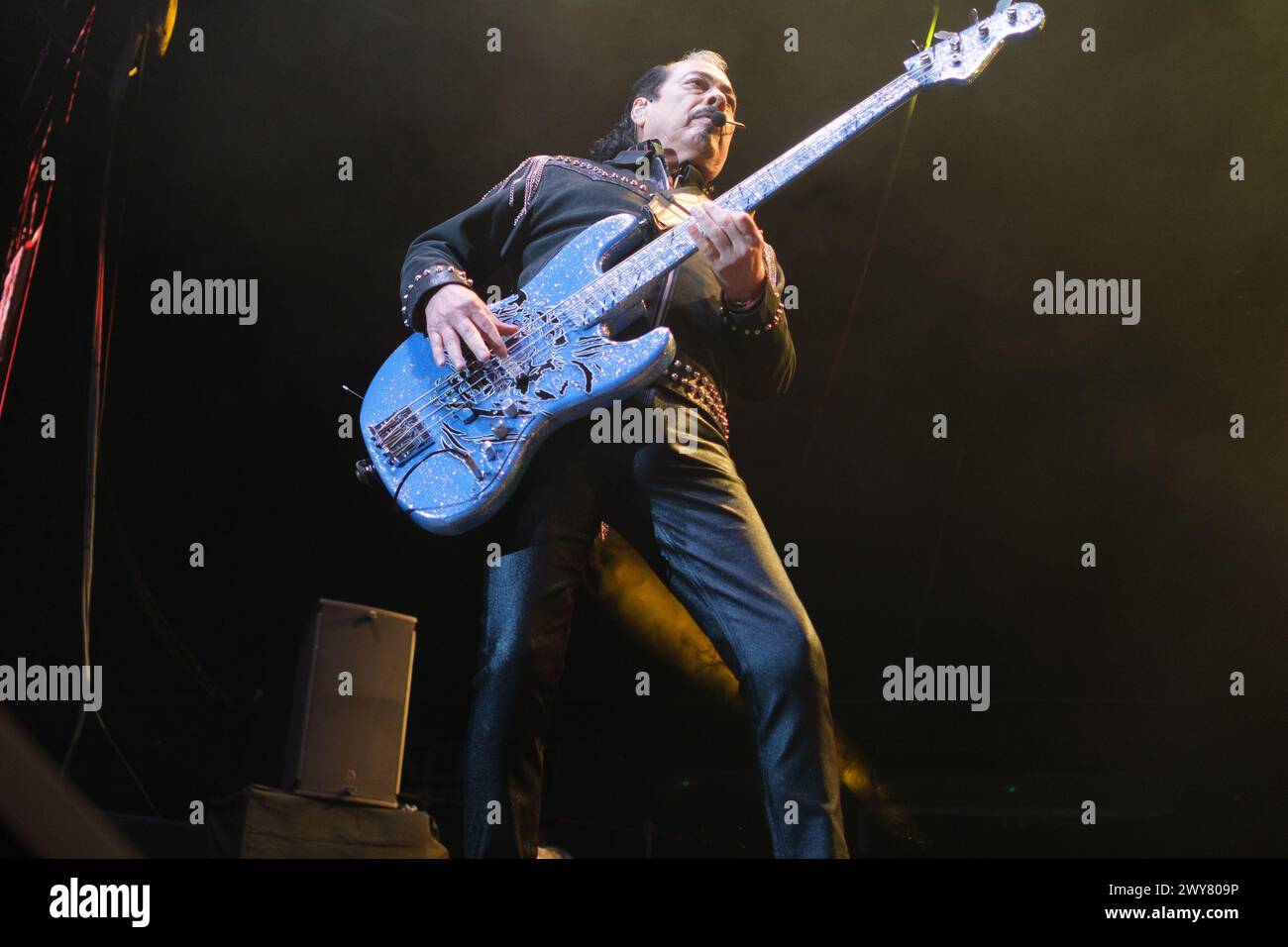 Musical group Los Tigres Del Norte perform during concert at the ...