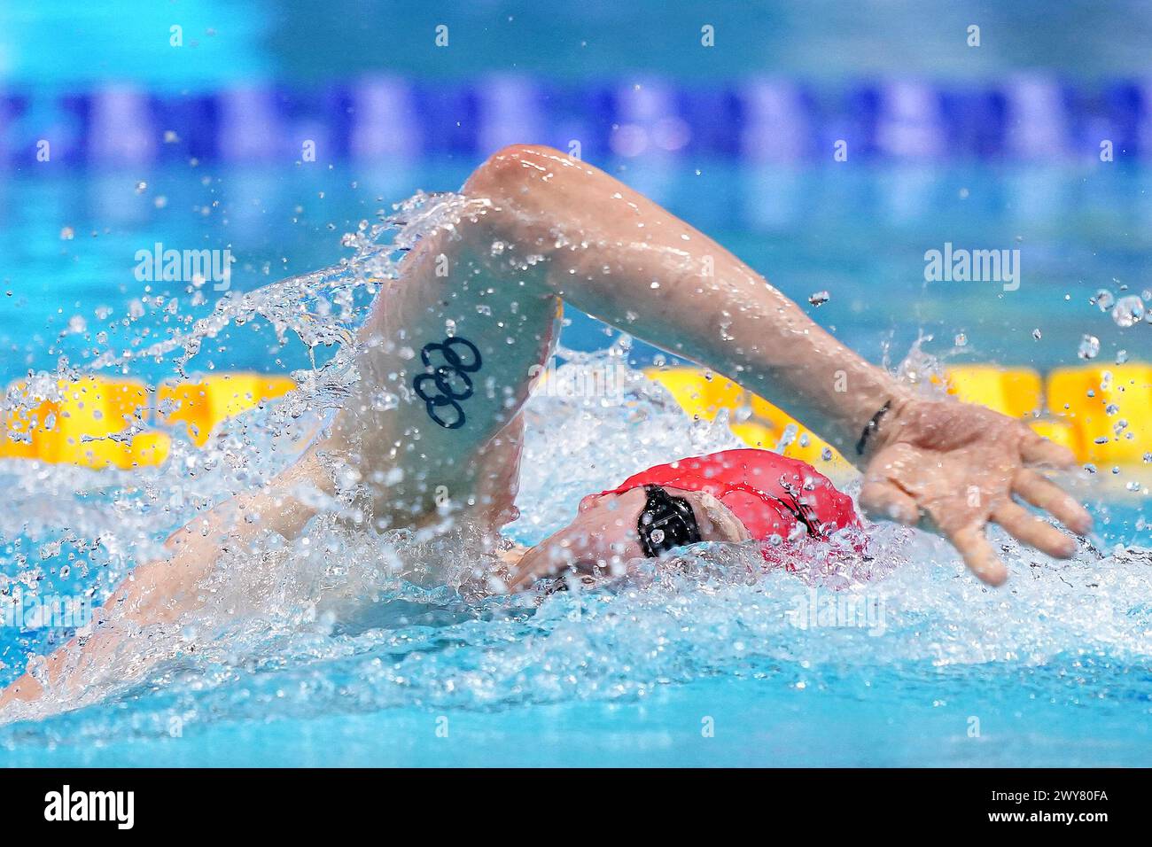 Max Litchfield in action during the Men's 400m IM Paris Final on day ...