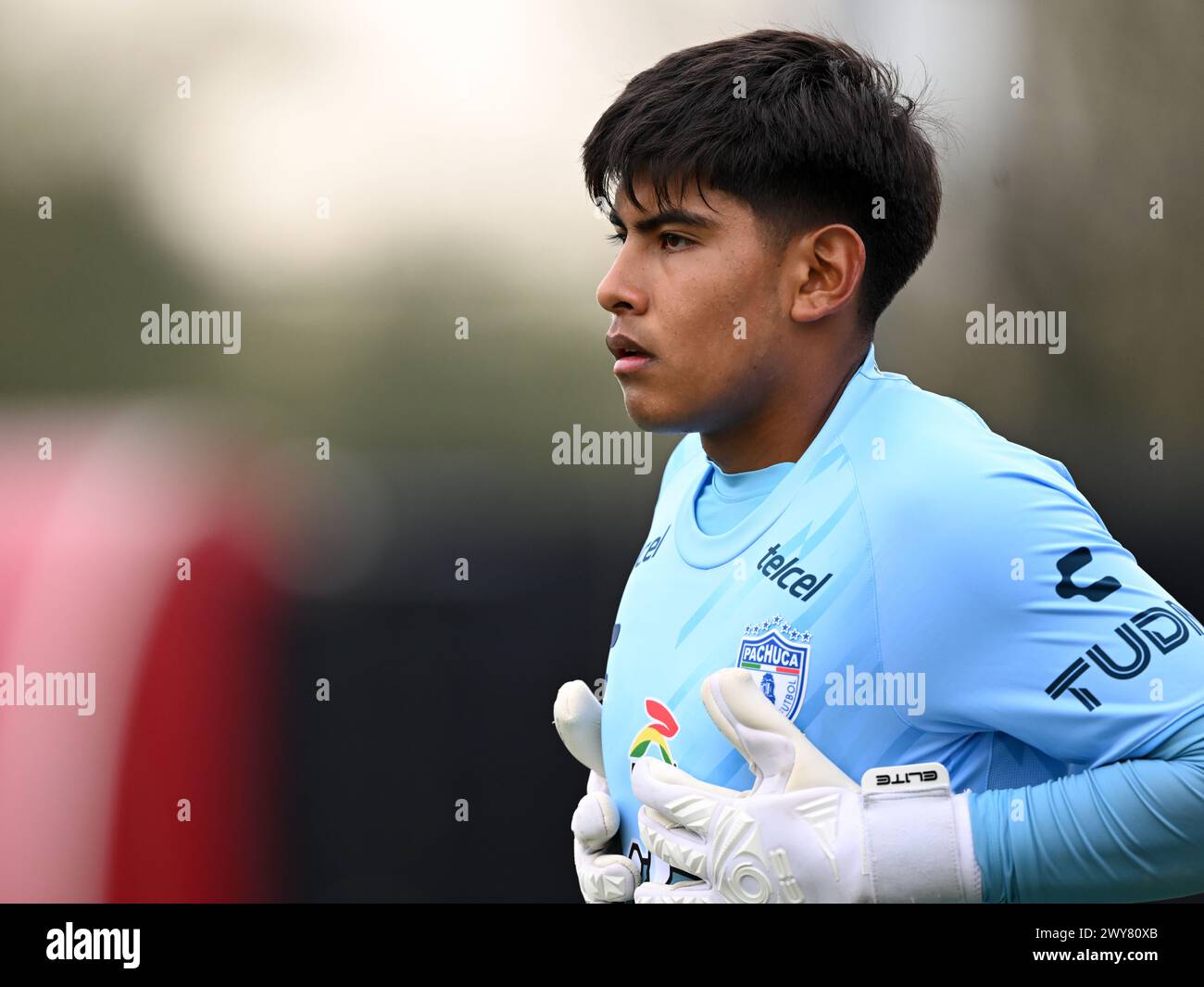 AMSTERDAM - CF Pachuca U17 goalkeeper Santiago Amador during the Ajax ...