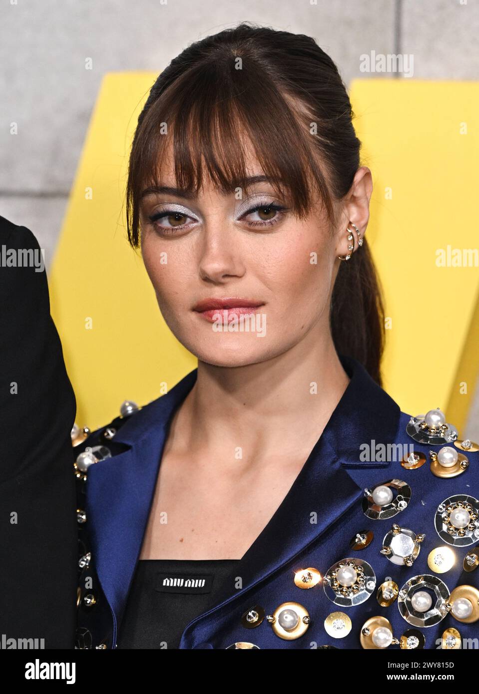 London, UK. April 4th, 2024. Ella Purnell arriving at the Fallout UK ...