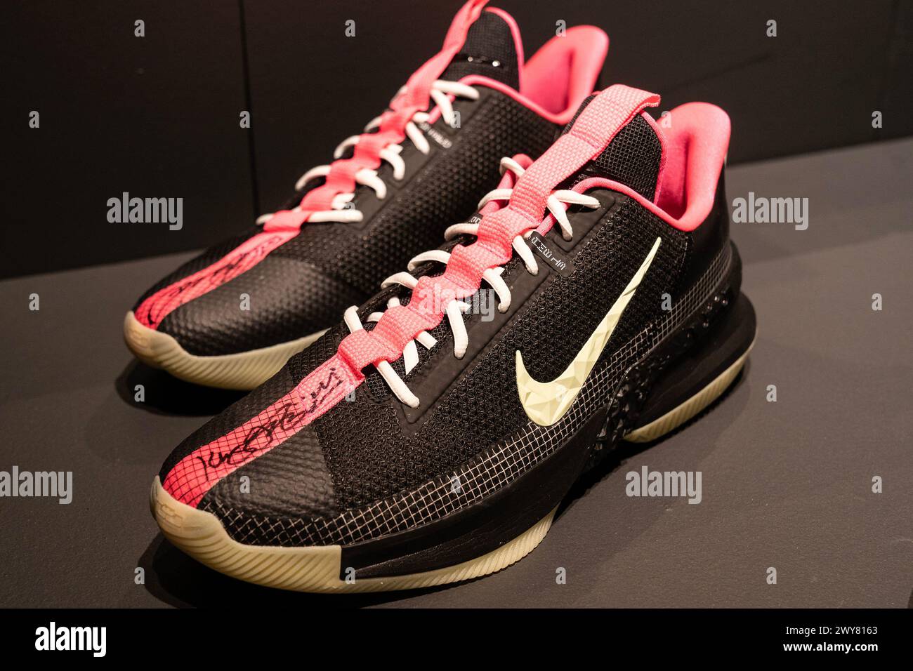 LeBron James Nike Air LeBron Ambassador 13 sample signed sneakers on ...