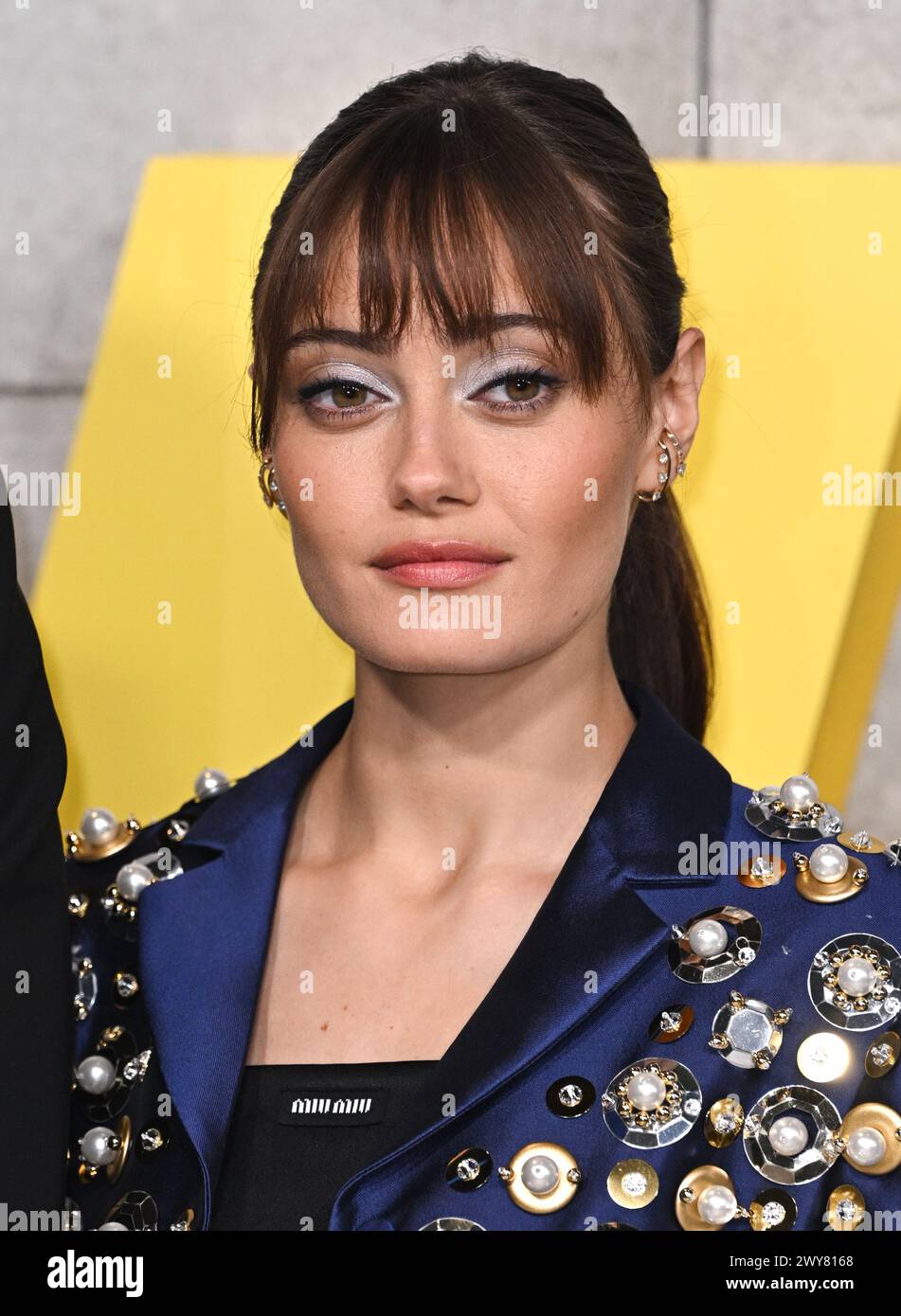 London, UK. April 4th, 2024. Ella Purnell arriving at the Fallout UK ...