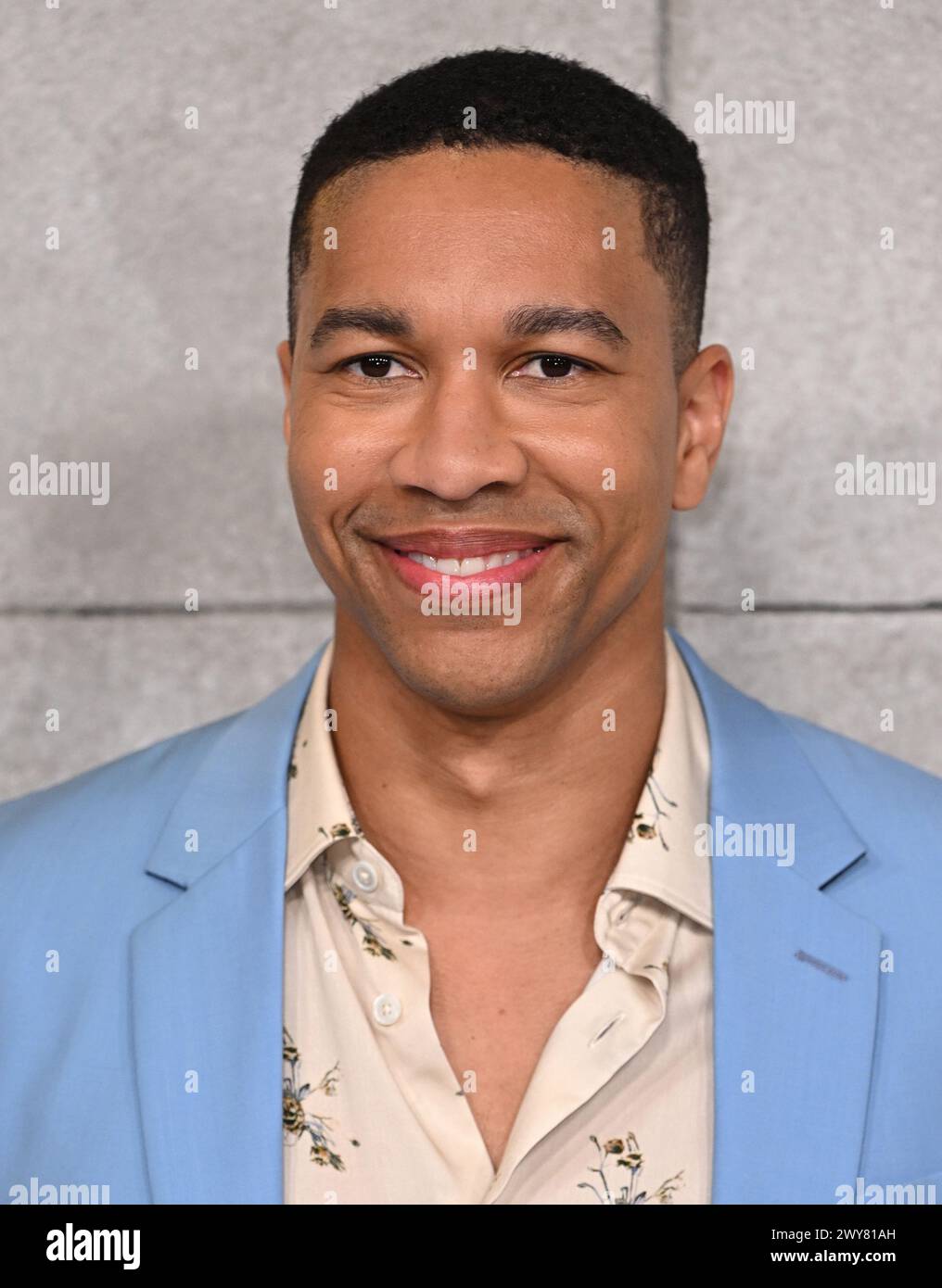 London, UK. April 4th, 2024. Aaron Moten arriving at the Fallout UK ... London, UK. April 4th, 2024. Aaron Moten arriving at the Fallout UK ...