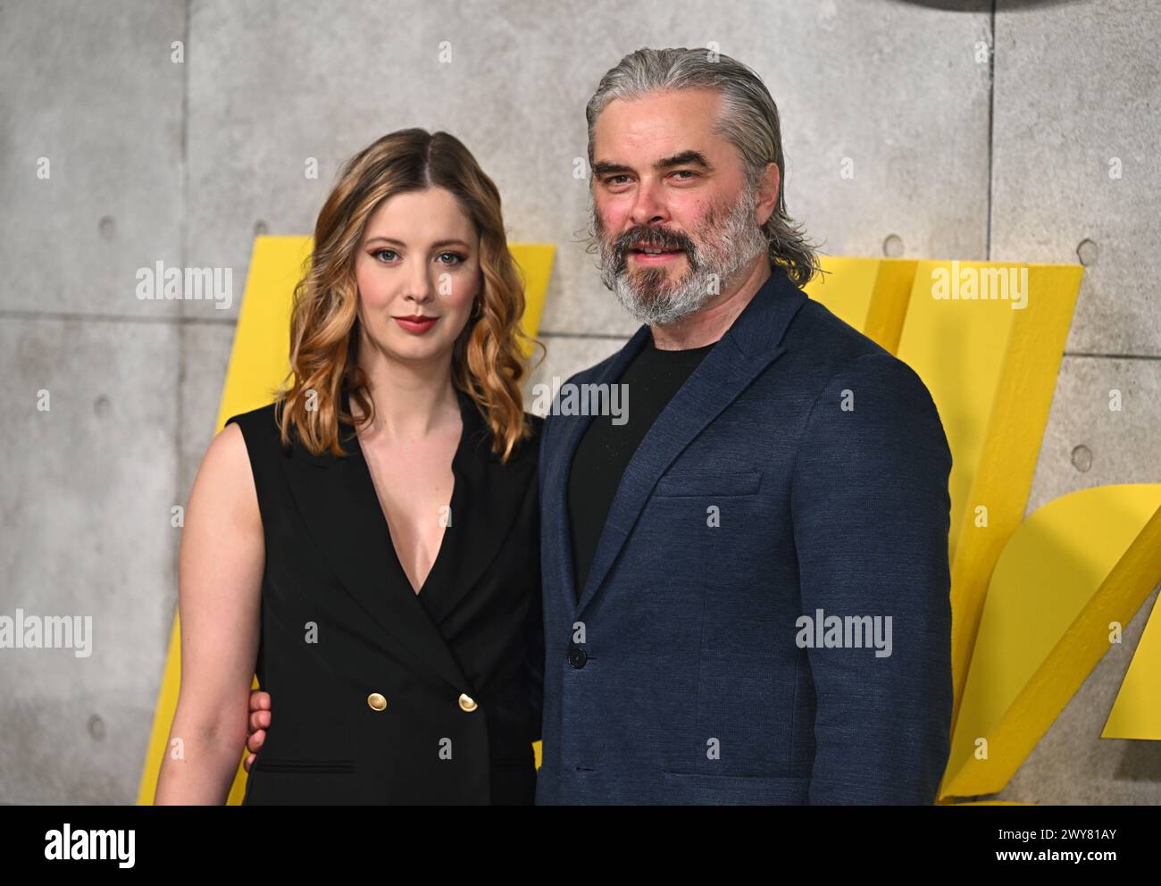 London, UK. April 4th, 2024. Sarah Louise Madison and Trystan Gravelle ...