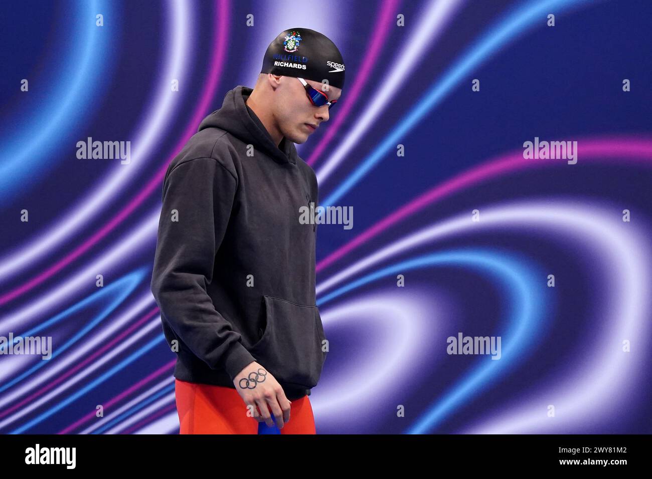 Matthew Richards in action during the Men's 100m Freestyle Paris Final ...