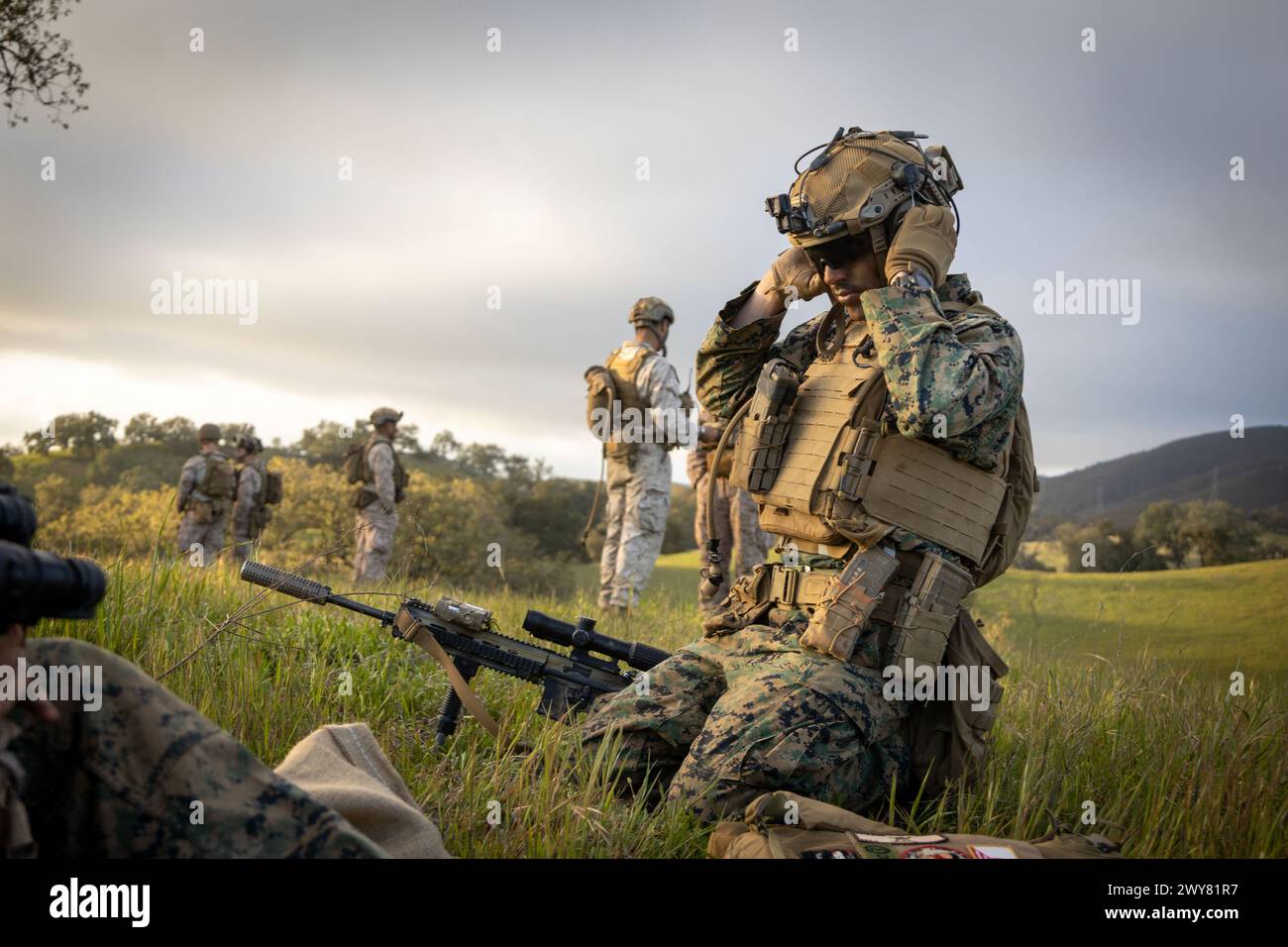 U.S. Marine Corps Sgt. Zechariah Casiano, a rifleman with 3rd Battalion ...