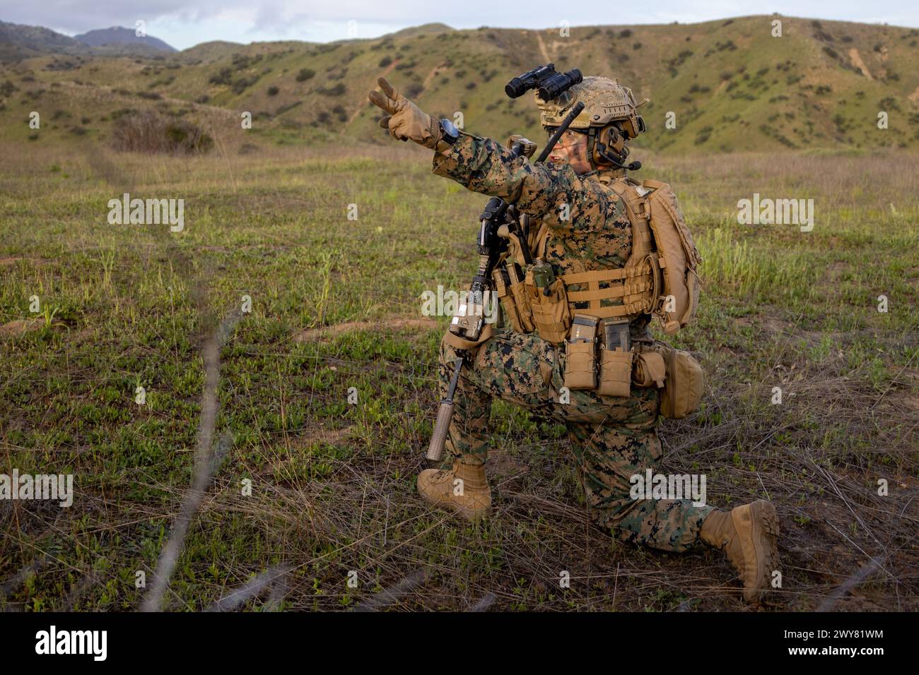 U.S. Marine Corps Sgt. Justin Chavez, a squad leader with 2nd Battalion ...