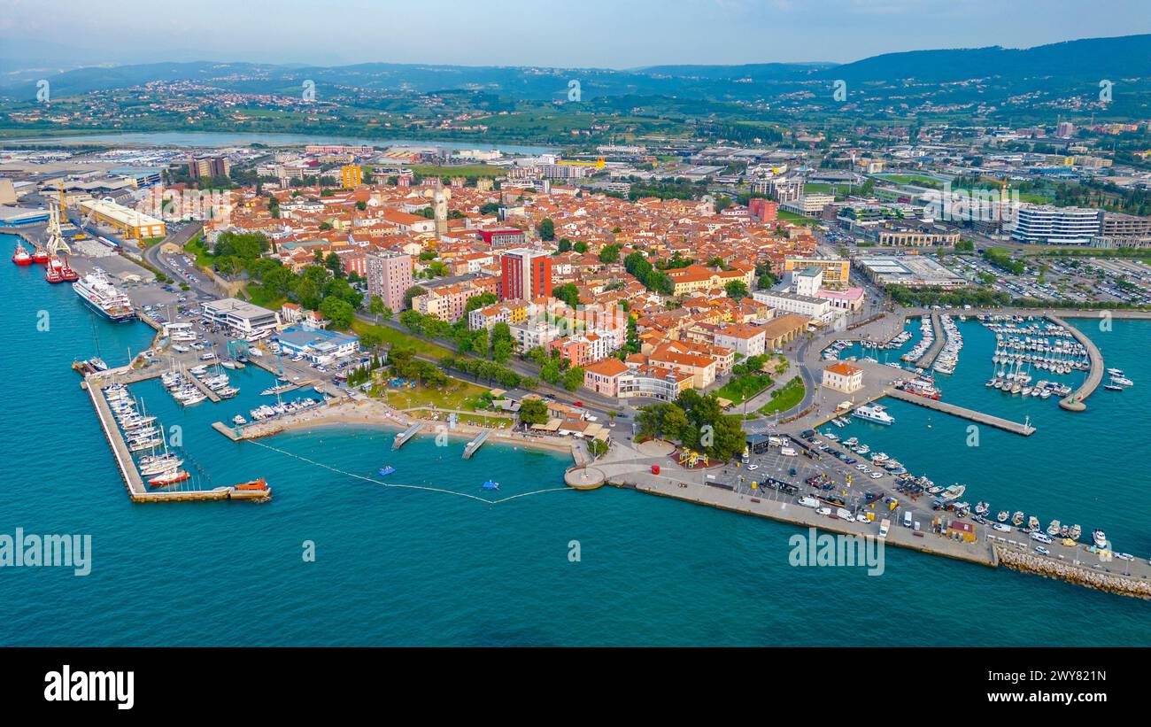 Aerial view of Slovenian town Koper Stock Photo - Alamy