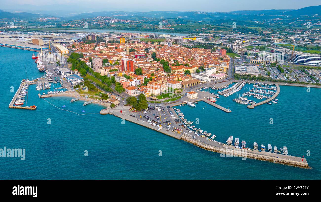 Aerial view of Slovenian town Koper Stock Photo - Alamy