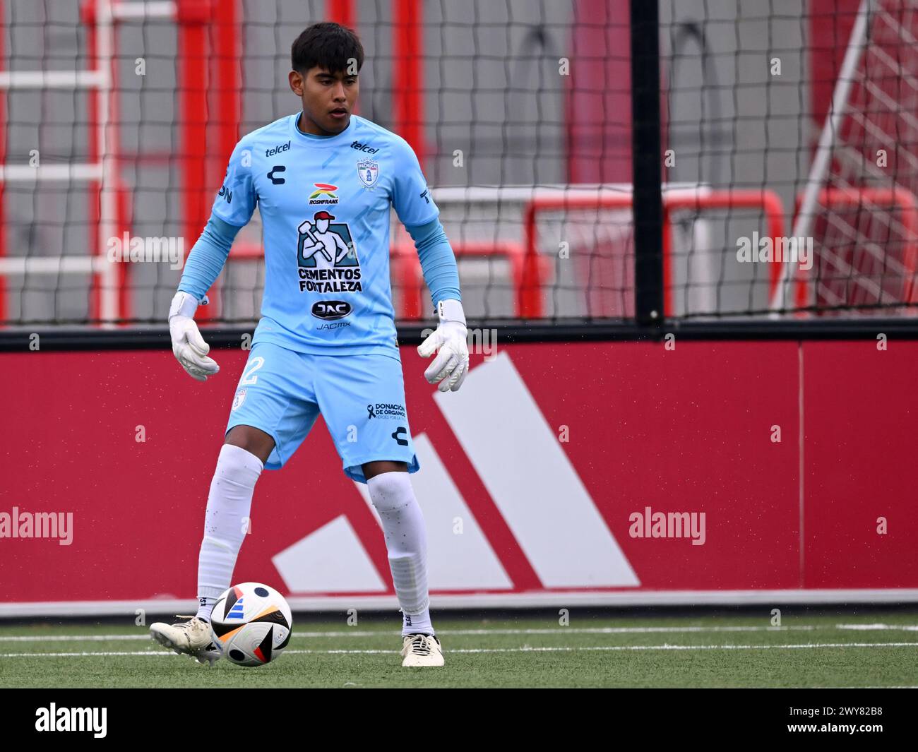 AMSTERDAM - CF Pachuca U17 goalkeeper Santiago Amador during the Ajax ...