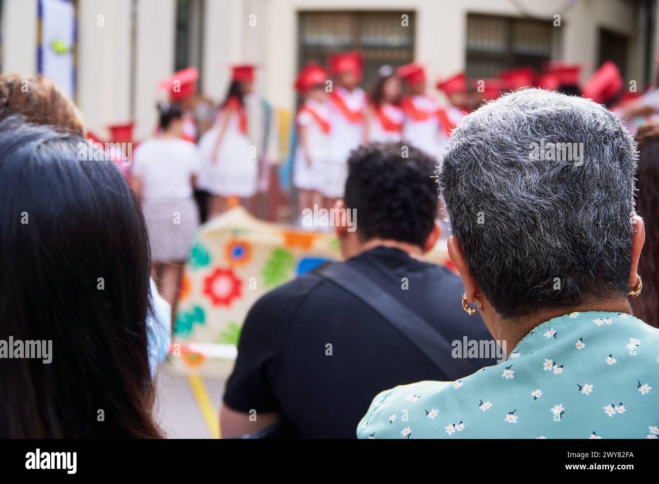 Multiethnic parents on their children graduation from pre primary to ...