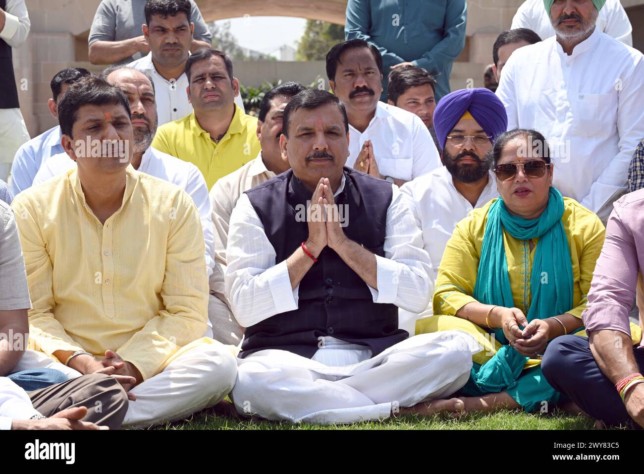 New Delhi, India. 04th Apr, 2024. NEW DELHI, INDIA - APRIL 4: AAP MP ...