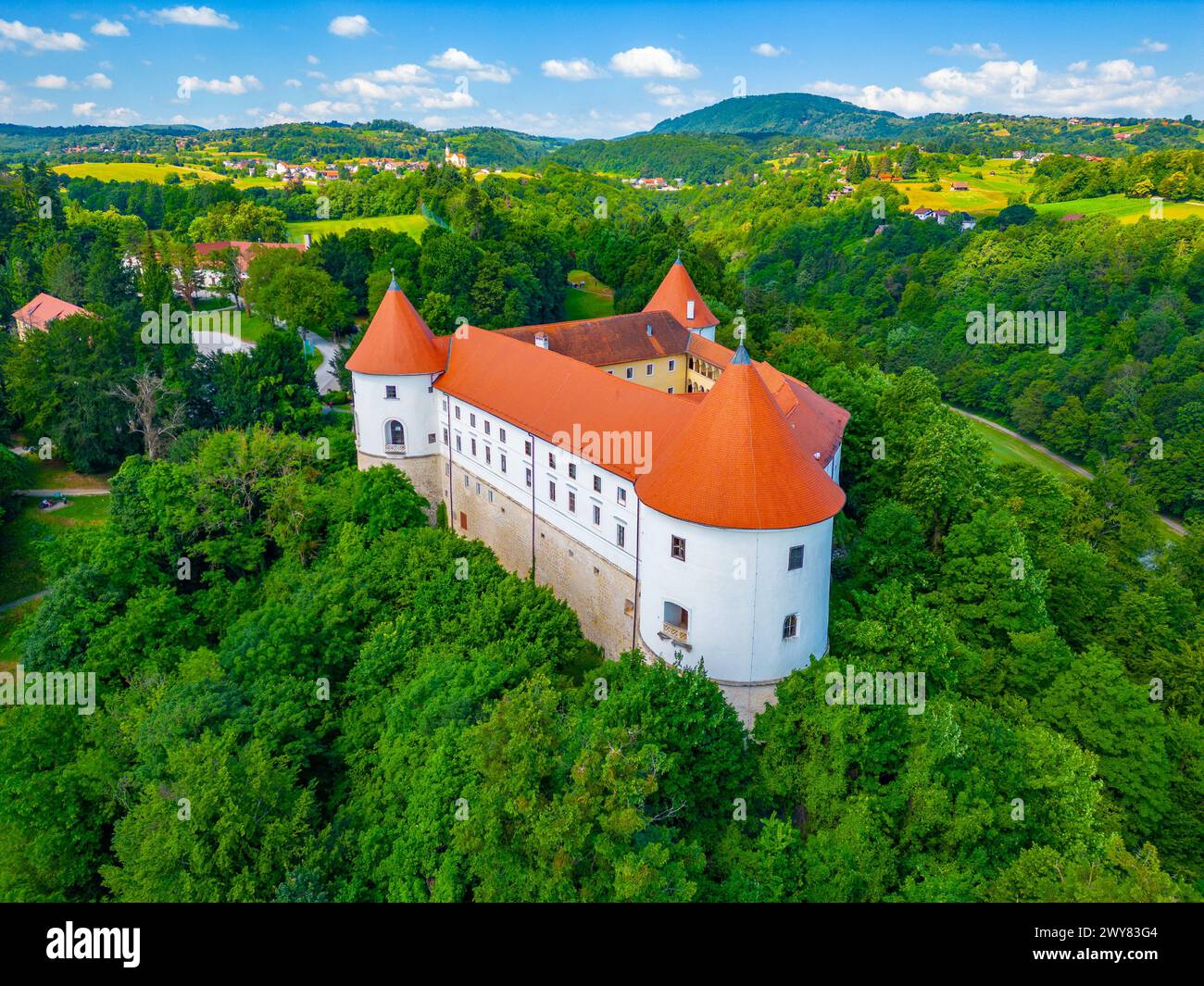 Sunny day at Mokrice castle in Slovenia Stock Photo - Alamy