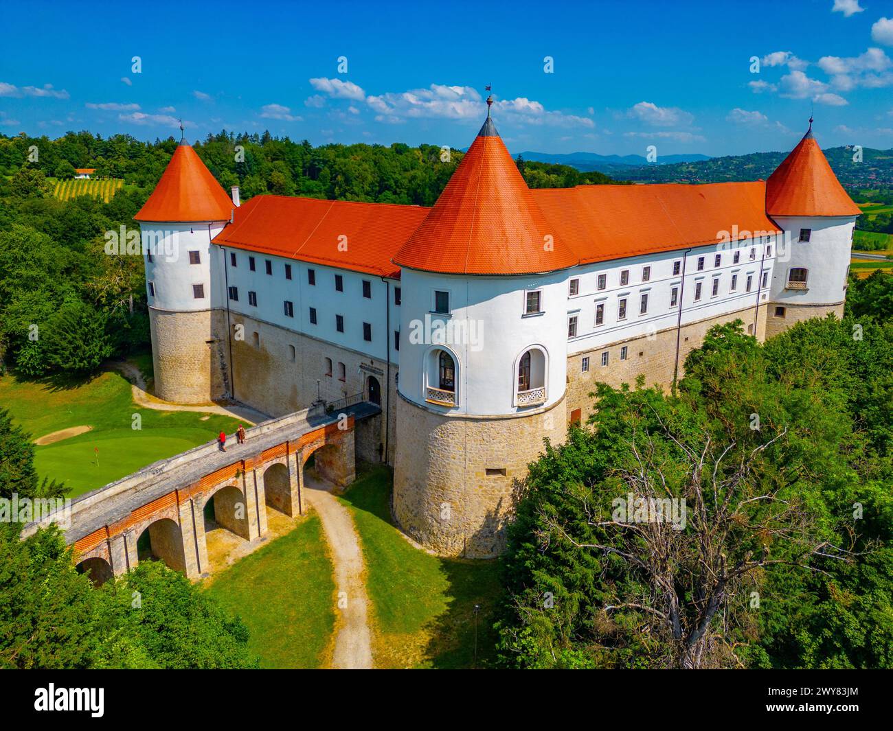 Sunny day at Mokrice castle in Slovenia Stock Photo - Alamy