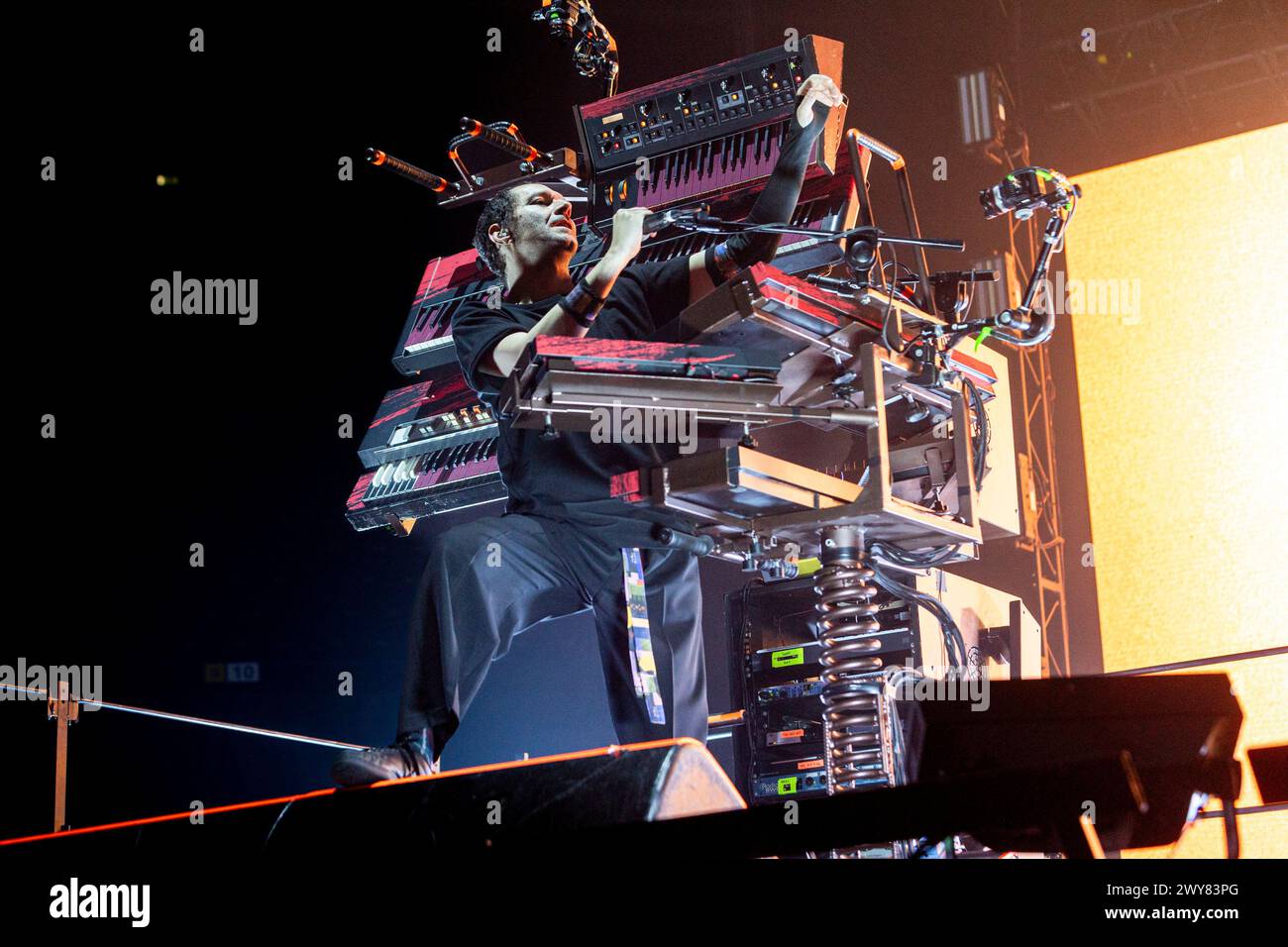 Boosta of Subsonica performs live in concert at Forum in Milano, Italy ...