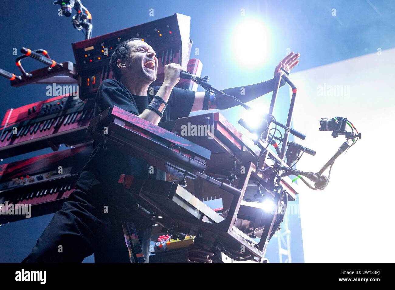 Boosta of Subsonica performs live in concert at Forum in Milano, Italy ...