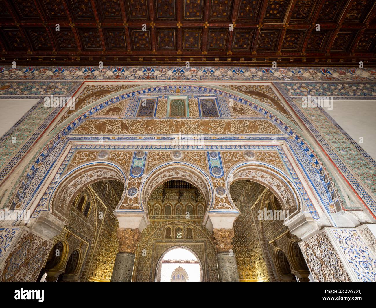 Interior of the Real Alcazar of Sevilla (Royal Palace of Seville ...