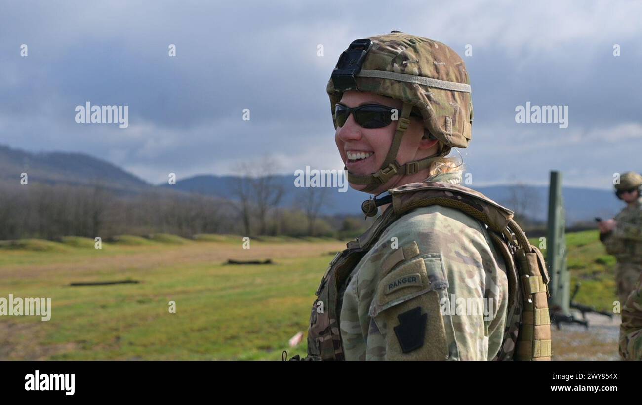 Fort Indiantown Gap, Pennsylvania, USA. 4th Apr, 2024. U.S. Soldiers ...