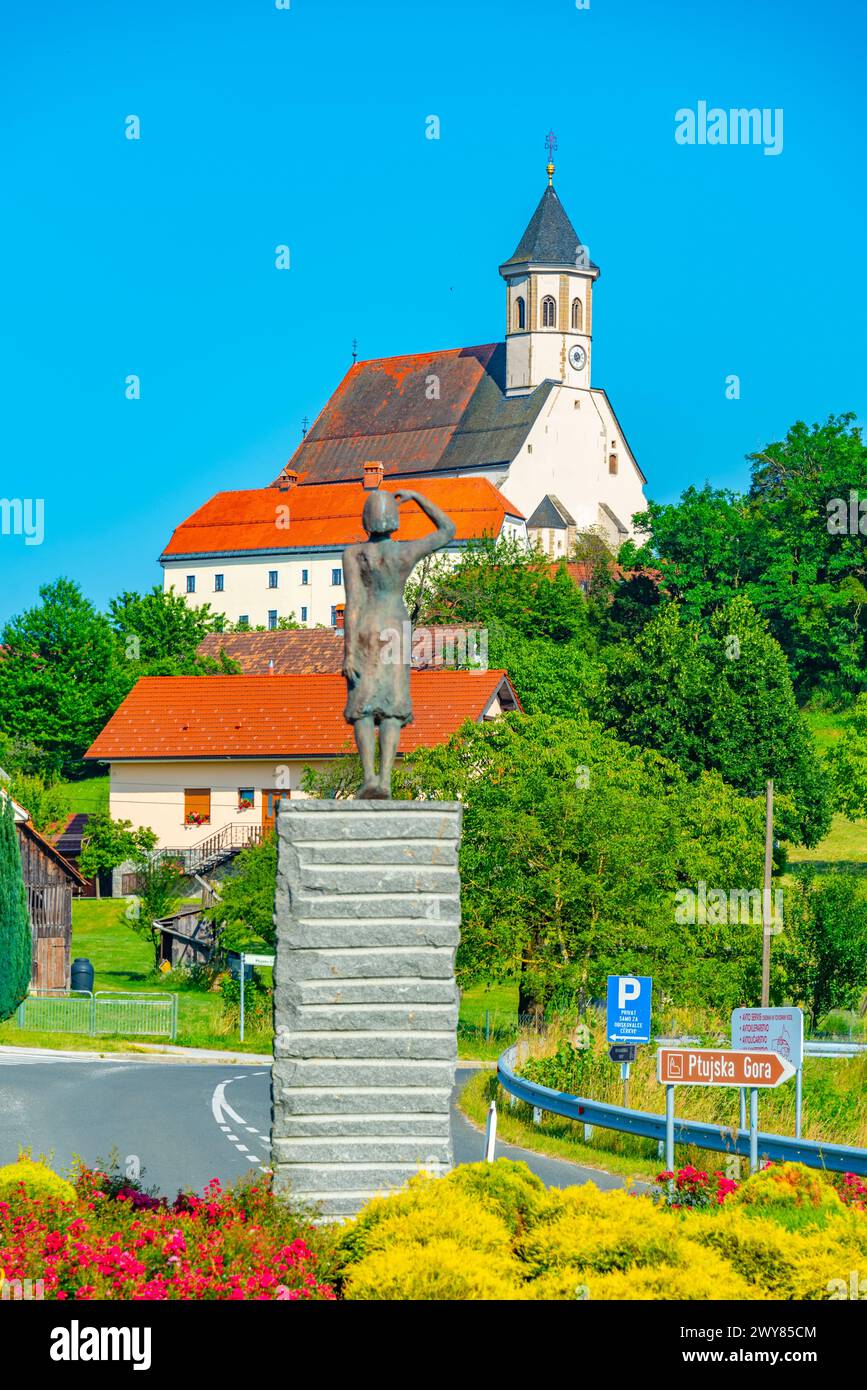 Basilica of the Virgin of Mercy at Ptujska Gora in Slovenia Stock Photo ...