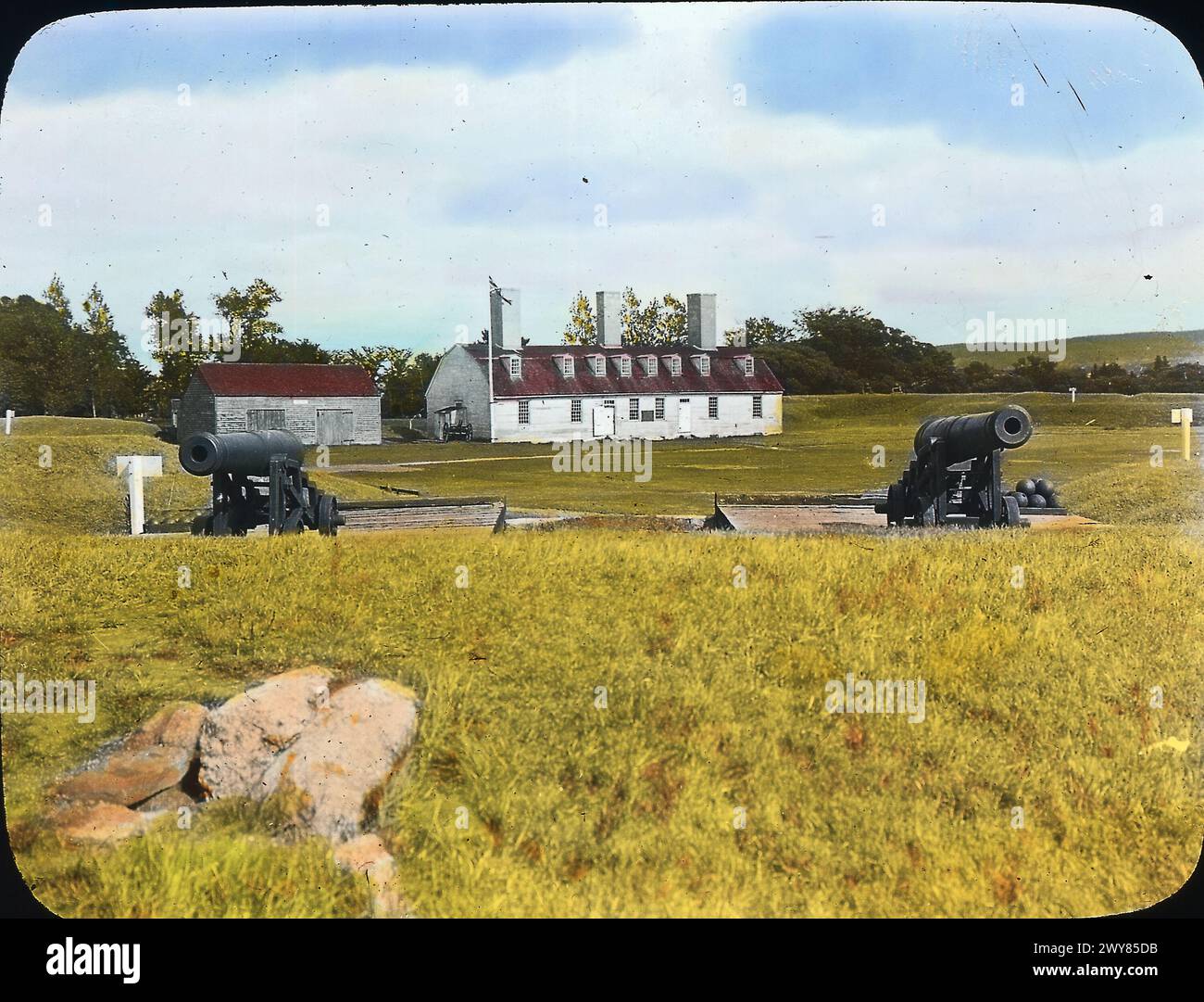 Vintage Photograph of the Fort Anne in Annapolis Royal, Nova Scotia ...