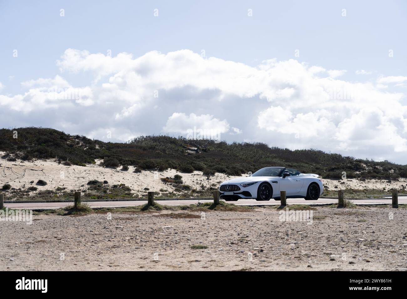 The Roadster from Mercedes AMG. The new Mercedes AMG SL43 Stock Photo ...