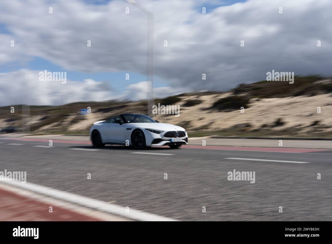 The Roadster from Mercedes AMG. The new Mercedes AMG SL43 Stock Photo ...