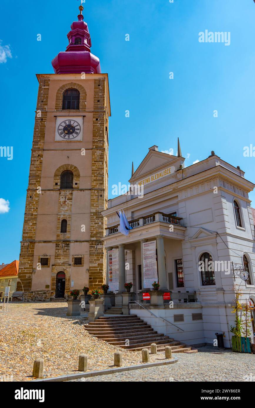 Saint George church in Slovenian town Ptuj Stock Photo - Alamy