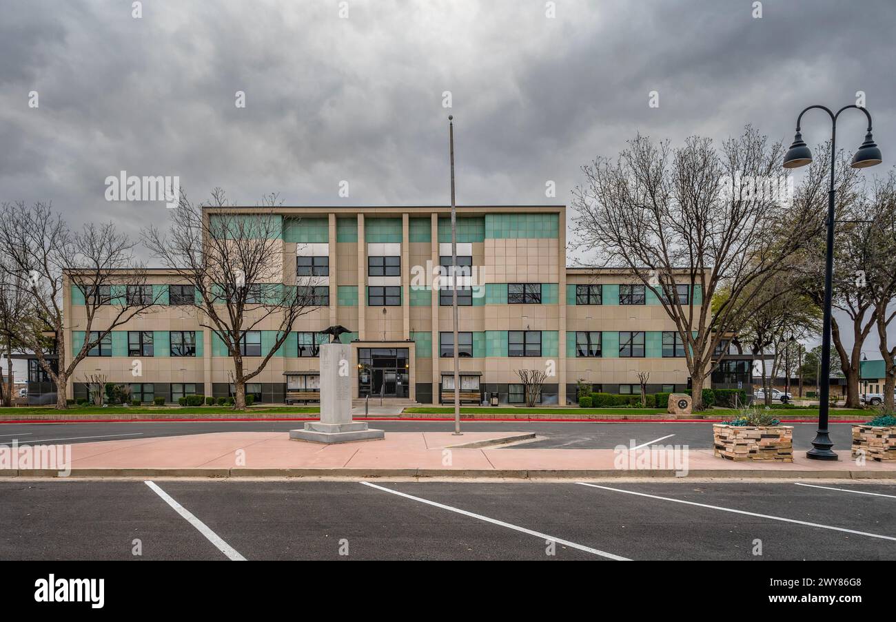 Exterior of the Gaines County Courthouse in the town of Seminole, Texas ...