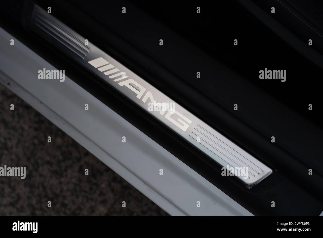 The Roadster from Mercedes AMG. The new Mercedes AMG SL43 Stock Photo ...