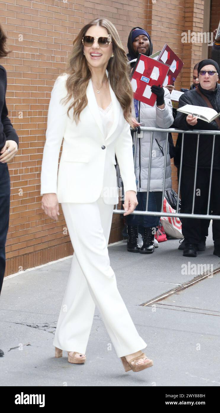 April 04, 2024 Damian Hurley and Elizabeth Hurley on The View to talk ...