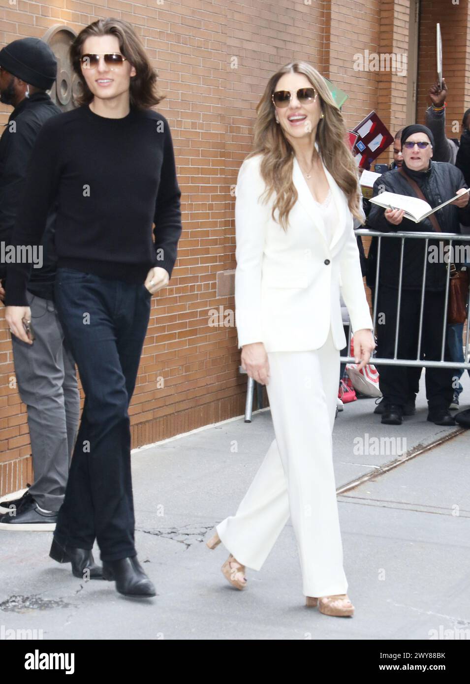 April 04, 2024 Damian Hurley and Elizabeth Hurley on The View to talk ...