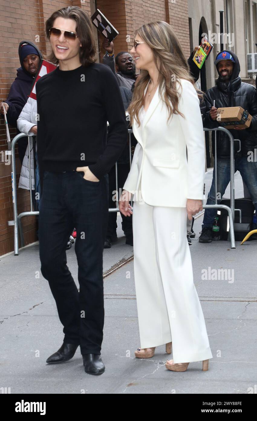 April 04, 2024 Damian Hurley and Elizabeth Hurley on The View to talk ...