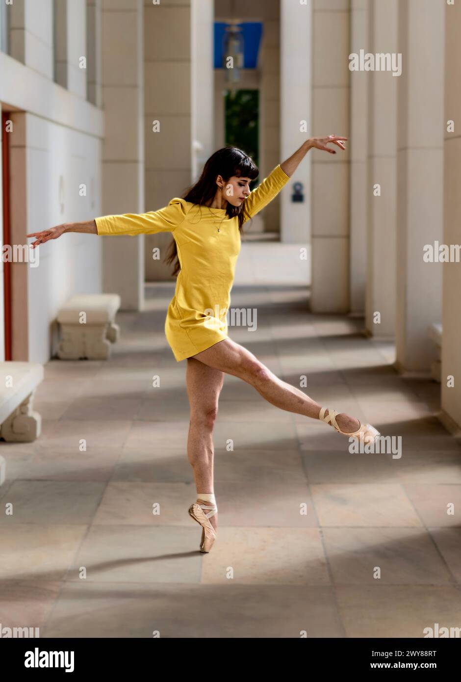 Graceful ballerina dancing en hi-res stock photography and images - Alamy