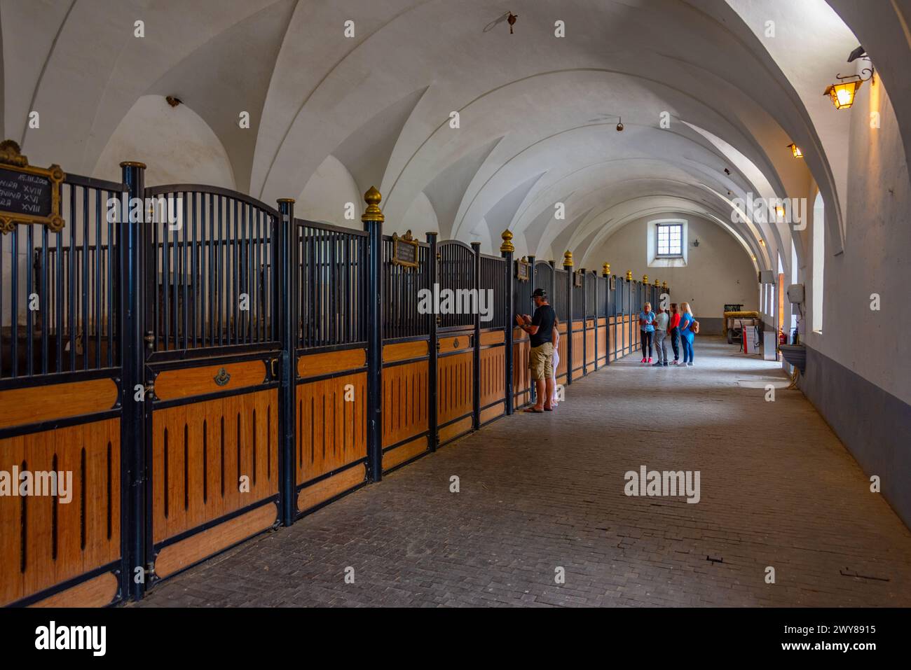 Stables at Slovenian village Lipica where famous Lipizzaner horses are ...
