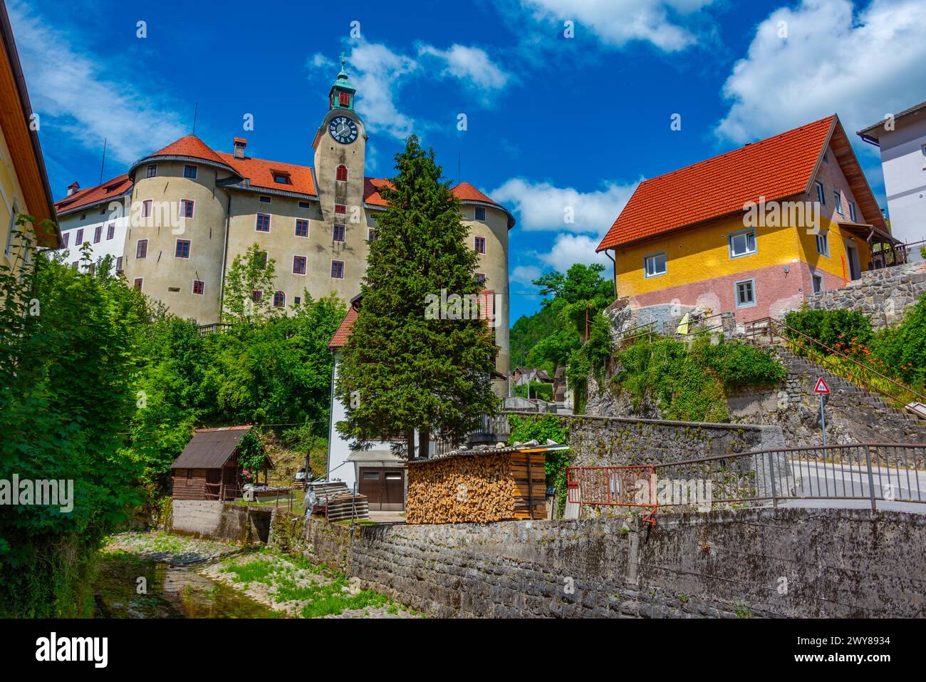 Idrija slovenia castle hi-res stock photography and images - Alamy