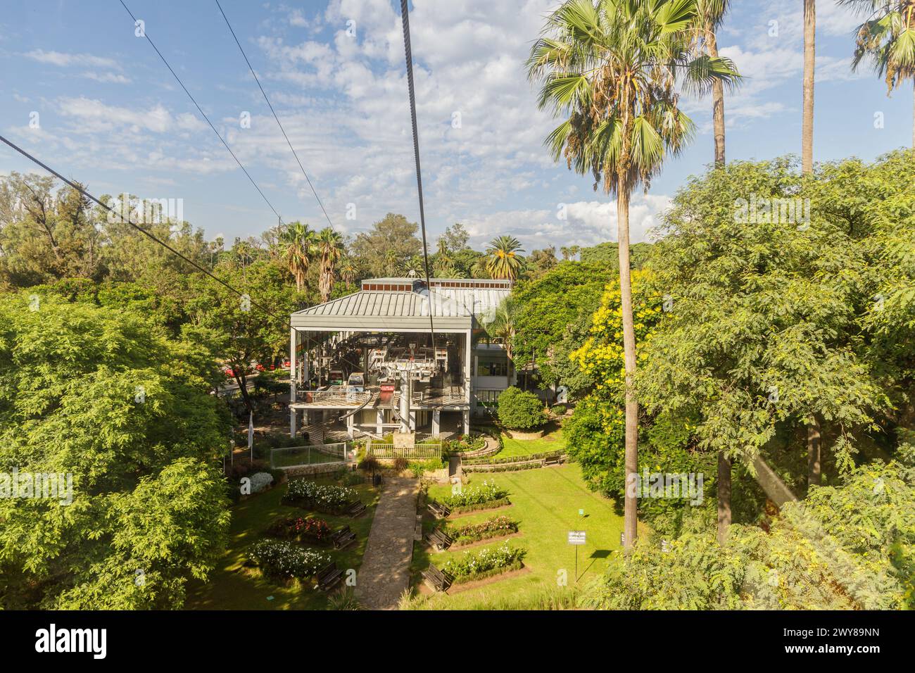 Salta, Argentina - January 24th 2024: Aerial view of the San Bernardo ...