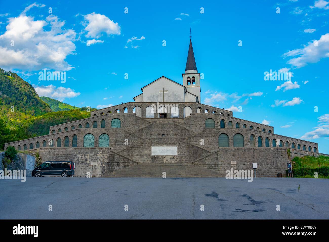 Ossuary of Italian WWI soldiers in Slovenian town Kobarid Stock Photo ...