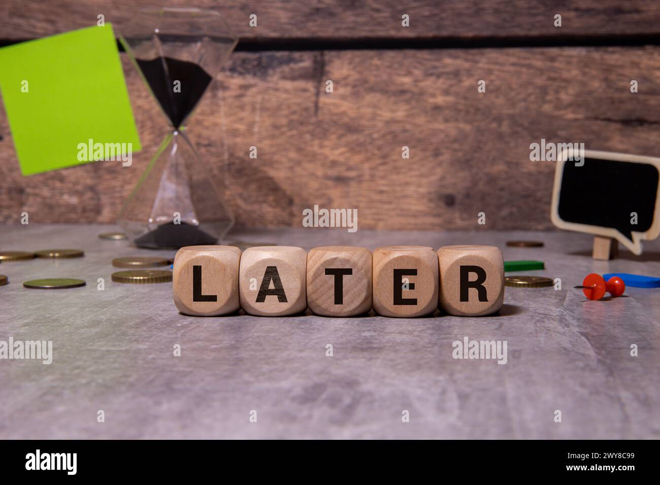 White alphabet letter in word later on black pegboard background Stock ...
