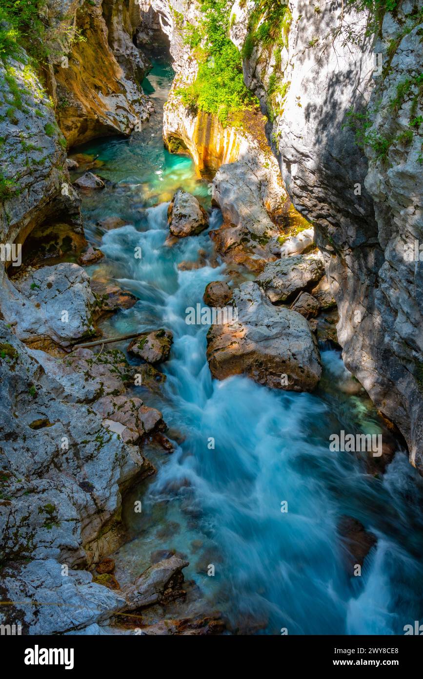 Spring of river Soca in Slovenia Stock Photo - Alamy