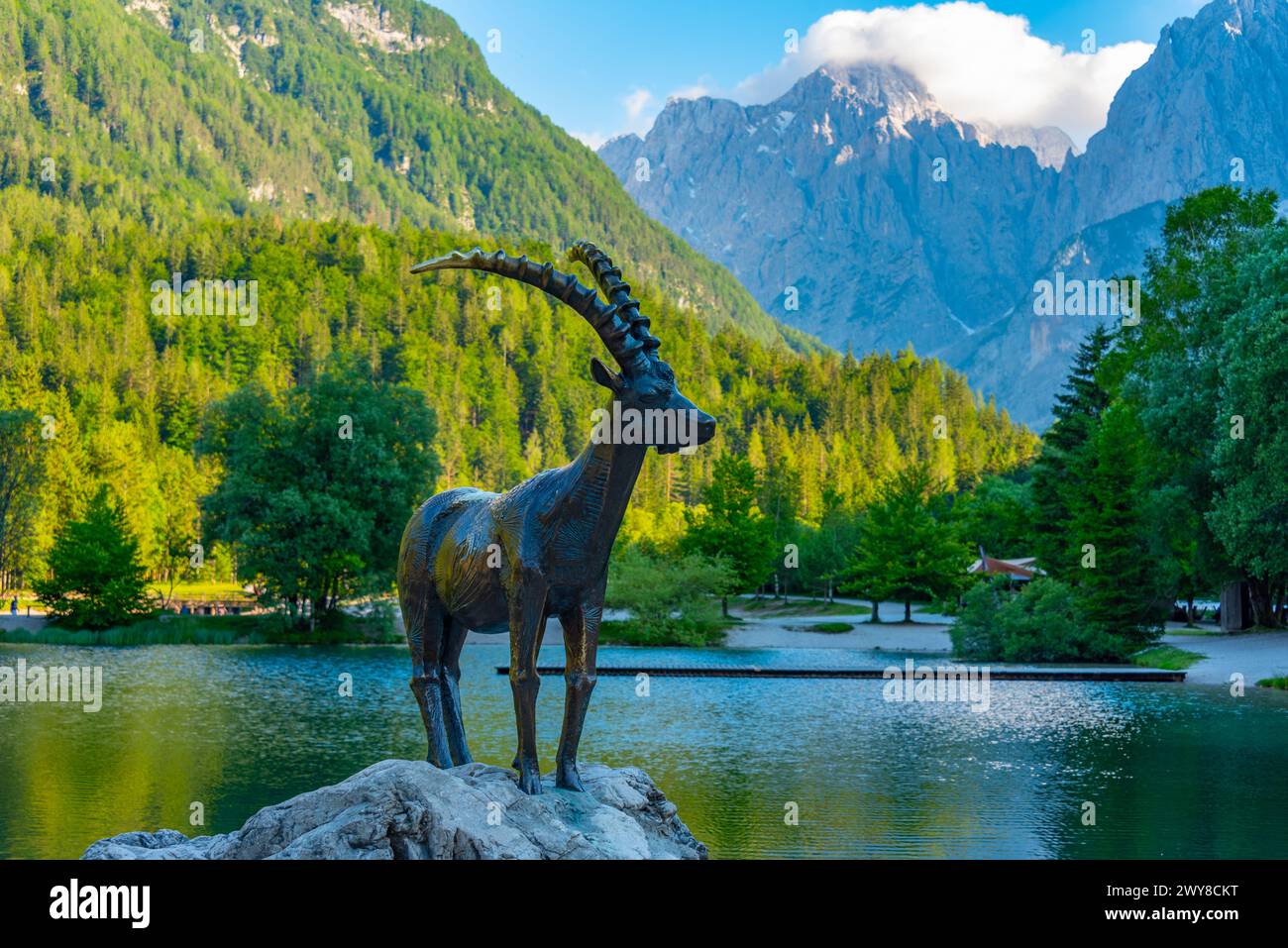 Zlatorog at lake Jasna in Kranjska Gora, Slovenia Stock Photo - Alamy