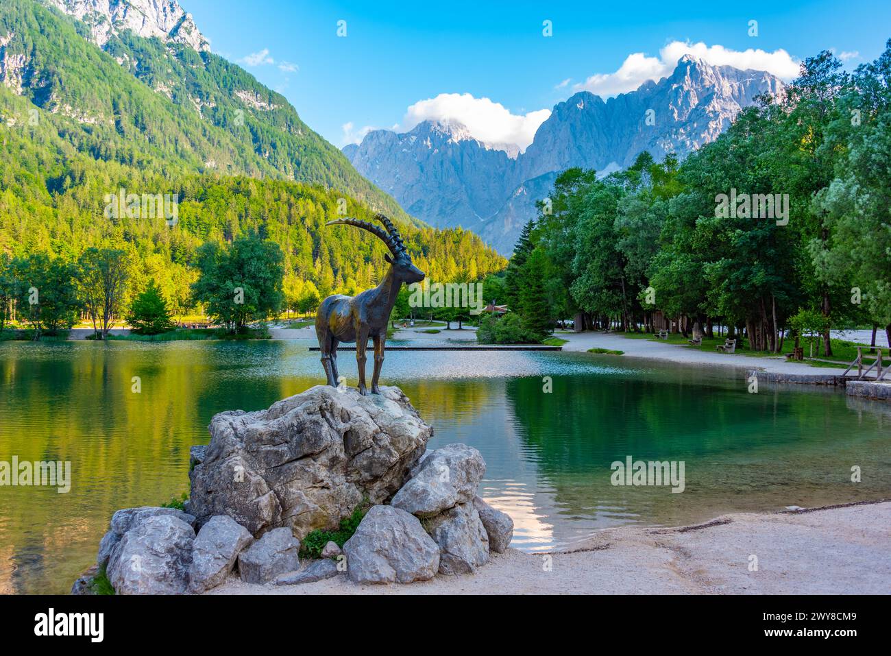 Zlatorog at lake Jasna in Kranjska Gora, Slovenia Stock Photo - Alamy