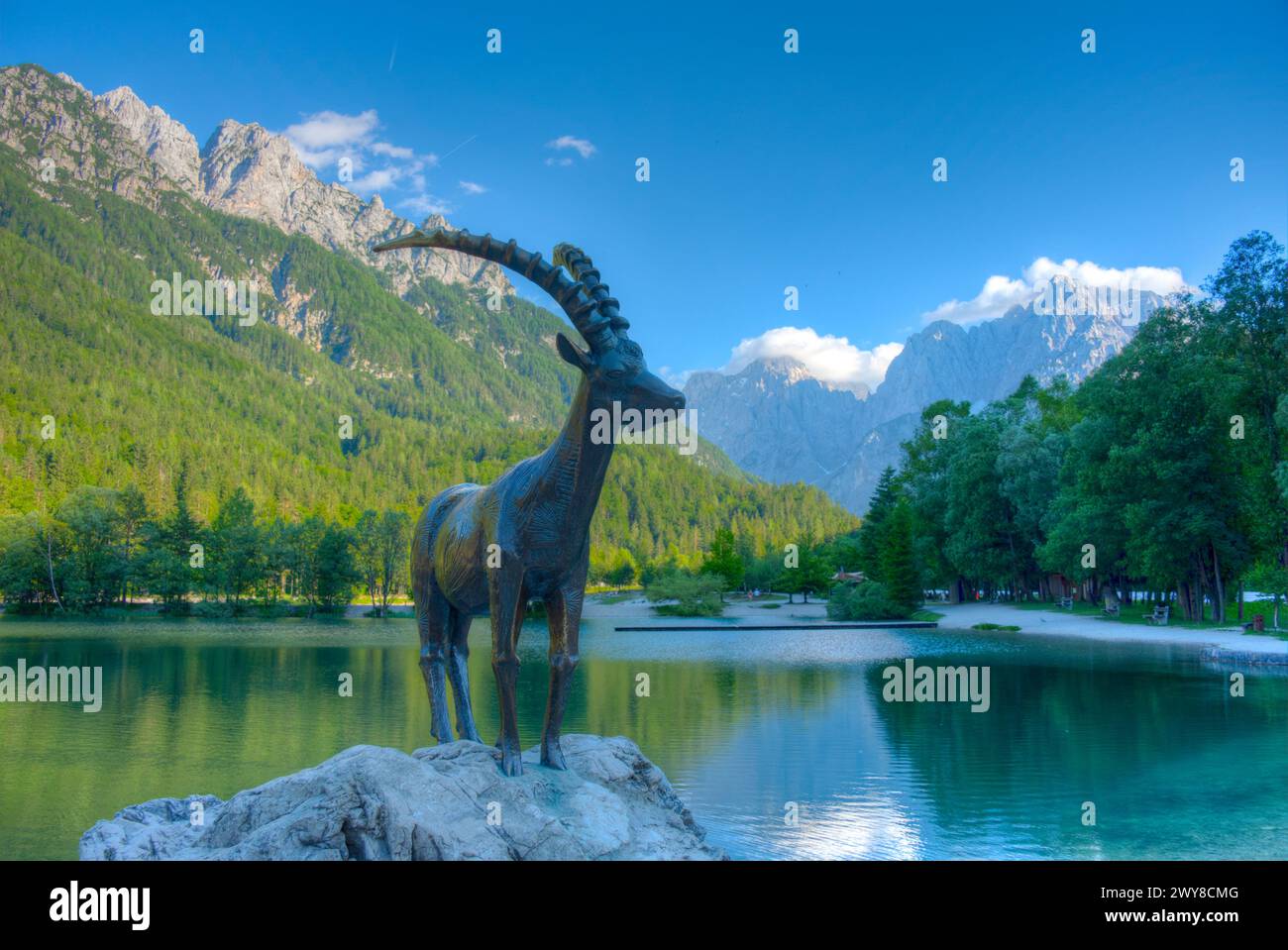 Zlatorog at lake Jasna in Kranjska Gora, Slovenia Stock Photo - Alamy
