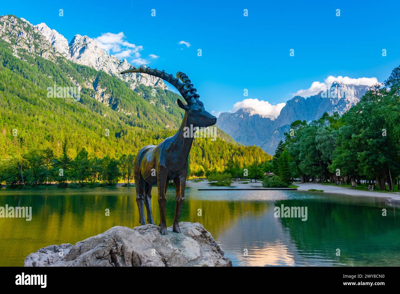 Zlatorog at lake Jasna in Kranjska Gora, Slovenia Stock Photo - Alamy